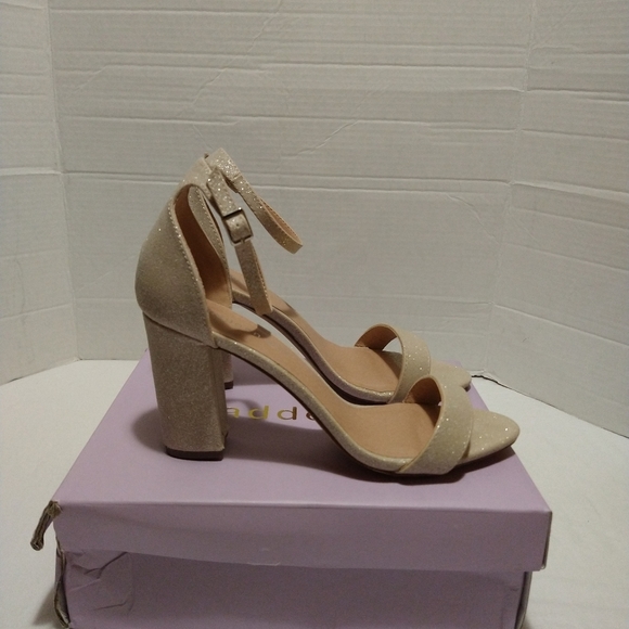 Madden Girl | Shoes | Madden Girl Beela Blush Pink Glitter Block Heels ...